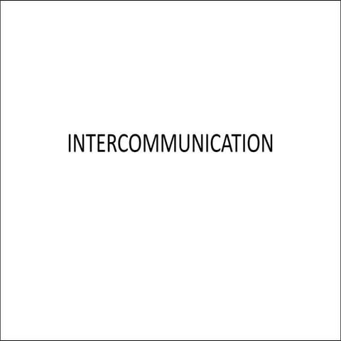 Intercommunication | PPT