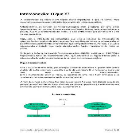 Interconexão Conceito e Detalhes | PDF