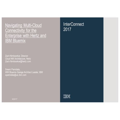 Interconnect 2017 bnt_4688 | PDF | Cloud Computing | Internet