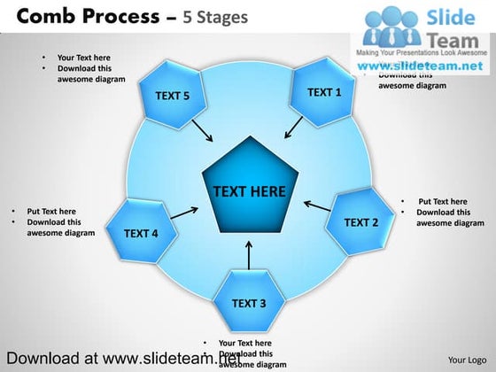 3 d pie chart circular puzzle with hole in center process 6 stages ...
