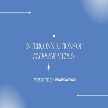 Interconnections-of-People-and-Nations.. | PDF