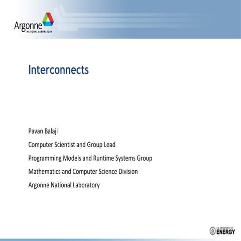 System Interconnects for HPC | PDF