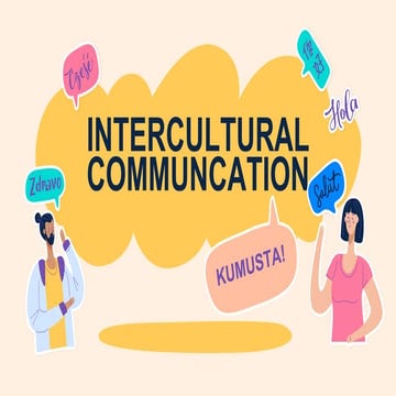 INTERCULTURAL INTERCULTURAL COMMUNICATIO | PPTX | Geography | Science