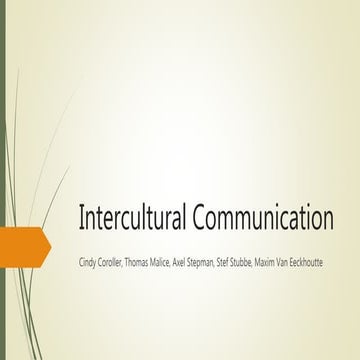 Intercultural communication through advertising | PPT