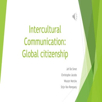 Intercultural communication presentation | PPTX