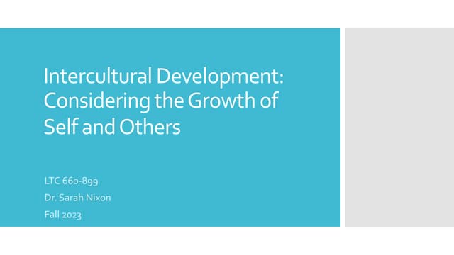 Exploring Milton Bennett's Developmental Model of Intercultural ...