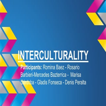 Castelli 2014 Interculturality (1) | PPTX