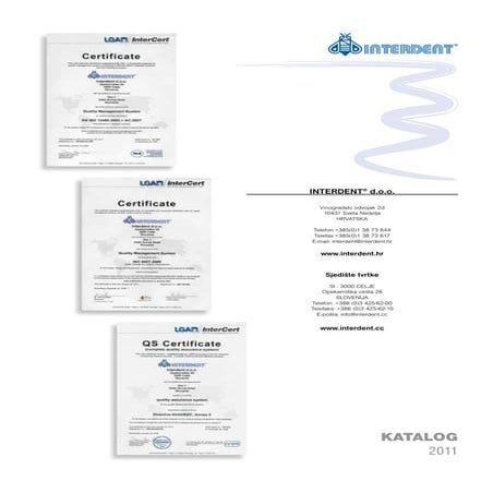 Interdent katalog za 2011. (hrvatski) | PDF