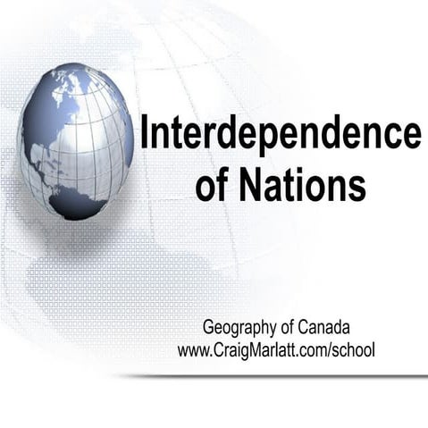 Interdependence of nations[1] | PPT