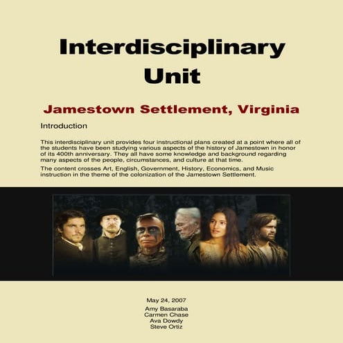 Interdiciplinary Unit | PDF