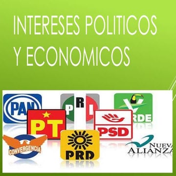 Intereses politicos y economicos de cinthia | PPTX