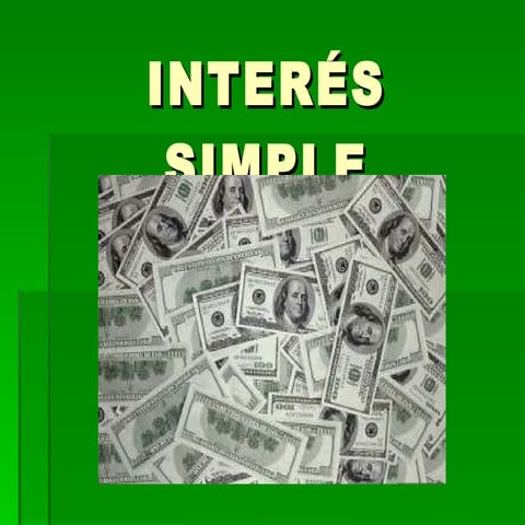 Interes simple | PPT