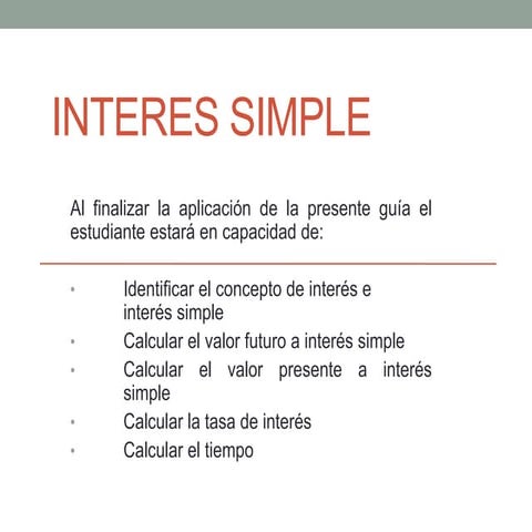 Interes simple | PPTX