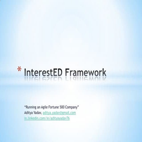 The Rewards & Recognition Framework - Aditya Yadav | PPTX