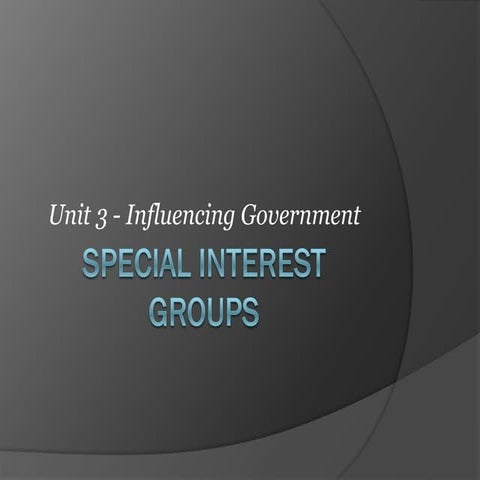 Interest Groups And The Media | PDF | Elections | Politics