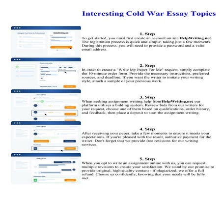 Interesting Cold War Essay Topics | PDF