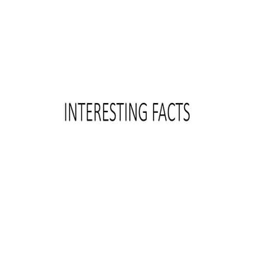 Interesting facts | PPTX