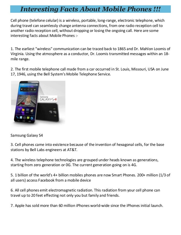 Interesting Facts About Mobile Phones interesting-facts-about-mobile-phones