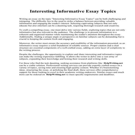 Informative And Surprising Essay Topics.pdf