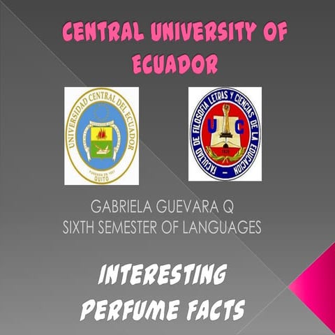 Interesting perfume facts | PPTX | Perfume and Fragrance | Beauty