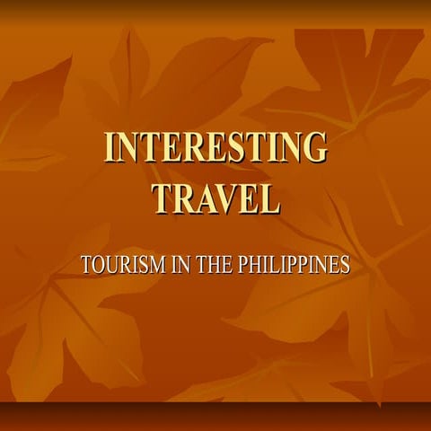 Interesting travel | PPT
