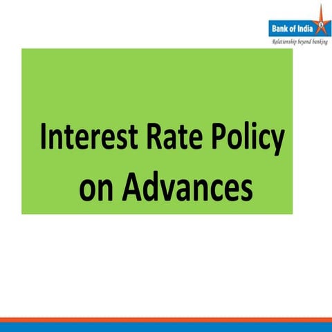 Interest rate policy on advances.pptx