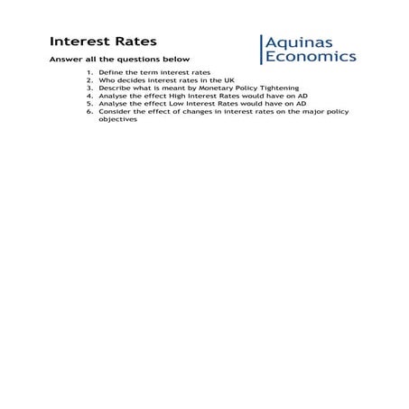Interest Rate Questions | DOCX