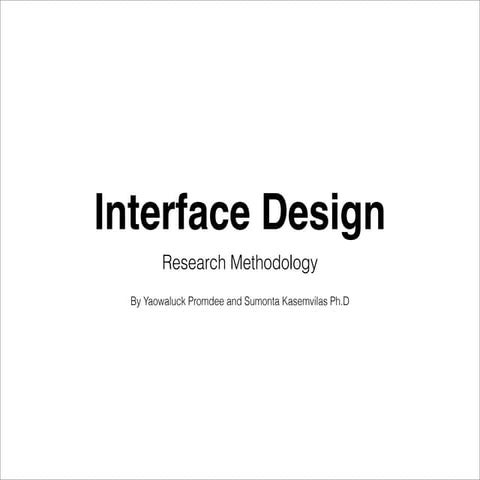 Interface design | PPT
