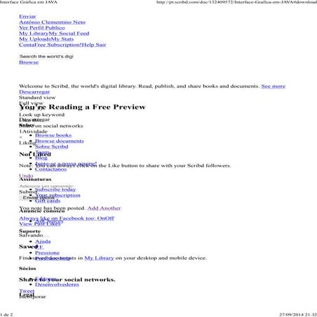 Interface gráfica em java | PDF