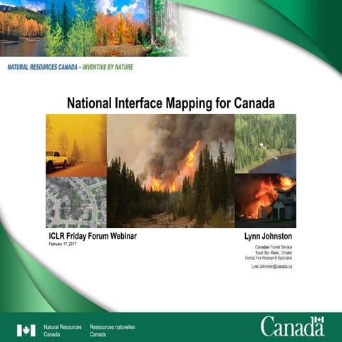 ICLR Friday Forum: Wildfire interface mapping for Canada (February 17 ...