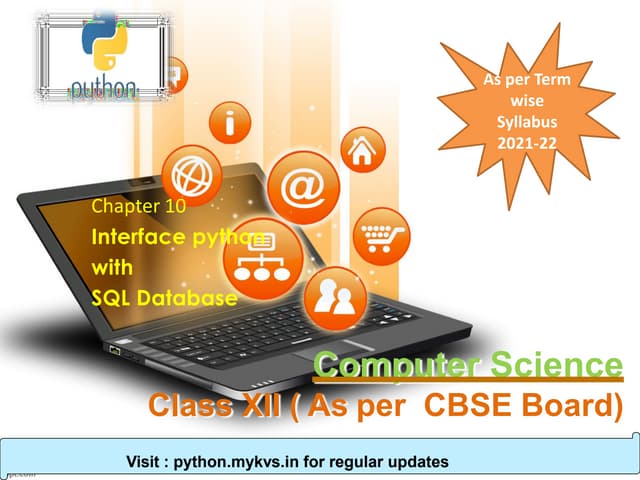 Interface Python With Sql Database10 Pdf