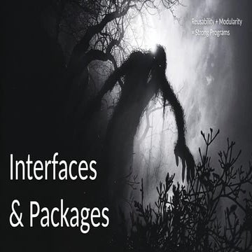 Interfaces & Packages full subjectcontent ppt | PPTX
