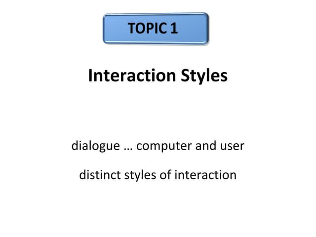Screen based controls in HCI | PPTX