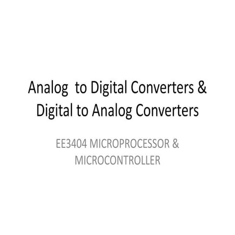 Interfacing Analog To Digital Data Converters Ee3404 Pdf