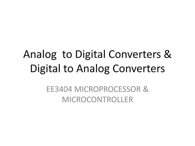 Interfacing Analog To Digital Data Converters Ee3404 Pdf