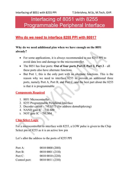Seven Segment Interfacing With 8051 Pdf