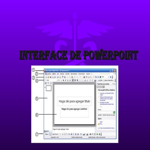 Elementos de la interfaz de power point | PPTX