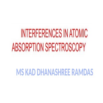 interferences in Atomic absorption and emission spectroscopy.pptx