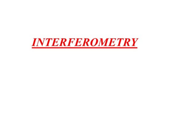 Interferometers | PDF