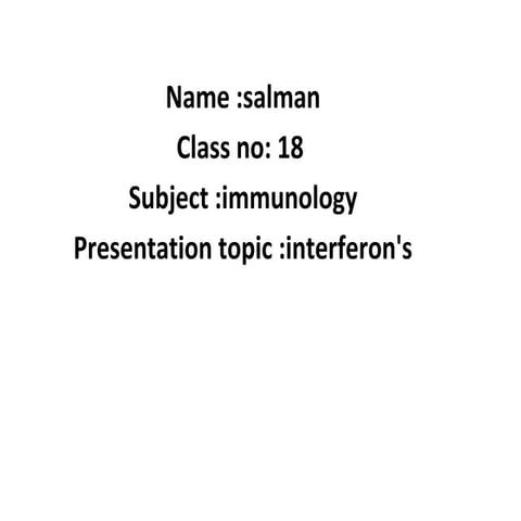 Interferon Ppt 7169
