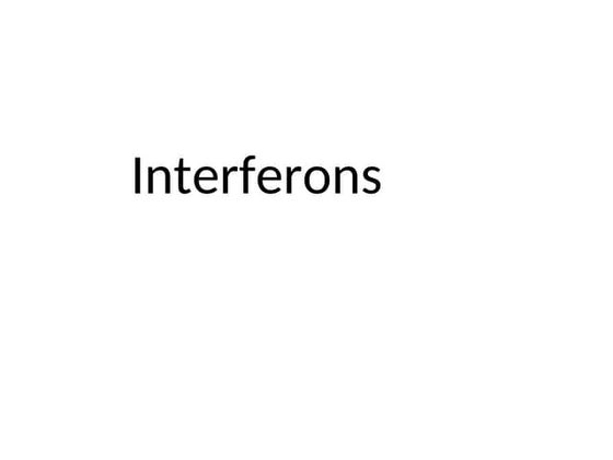 Interferons | PPTX