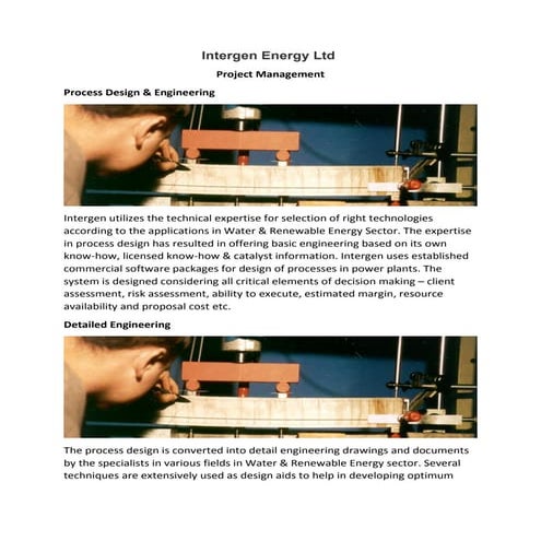 Intergen energy ltd. | PDF