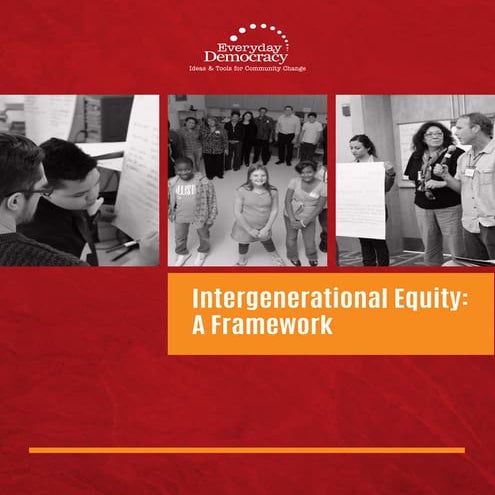 Intergenerational Equity Framework | PDF