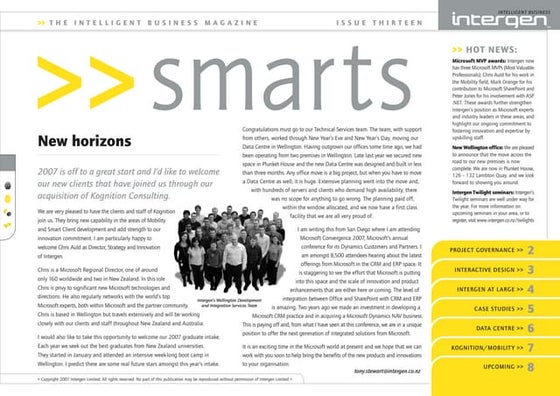 Intergen Smarts 15 (2007) | PDF