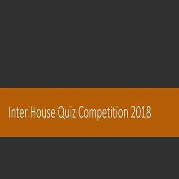 Inter House Quiz Competition Army Public School Dhaula Kuan | PPTX