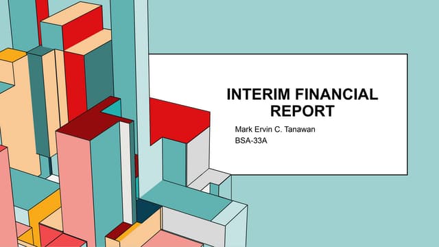 Interim financial Reporting Ind As - 34 | PPTX