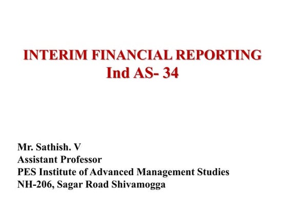 Comparative Analysis : IGAAP and IND AS | PPT