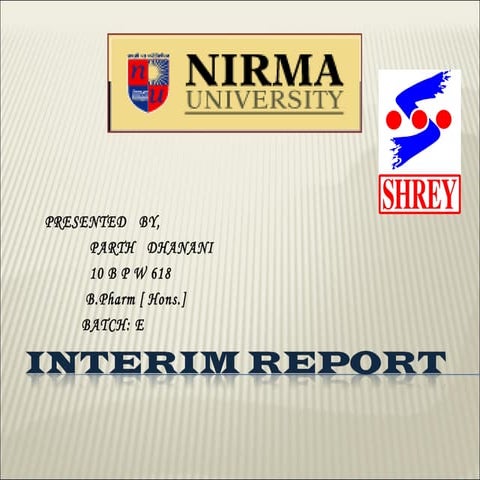 Interim Report | PPT