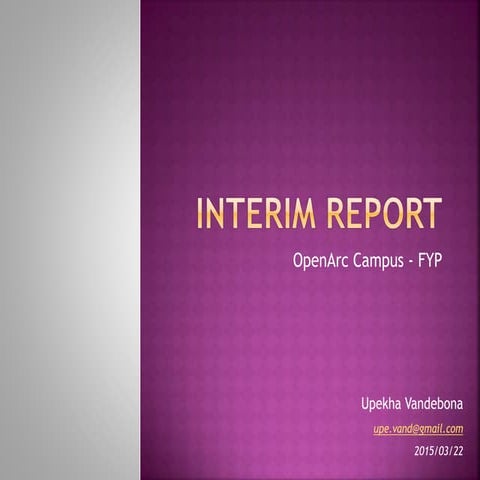 Interim Report | PPTX