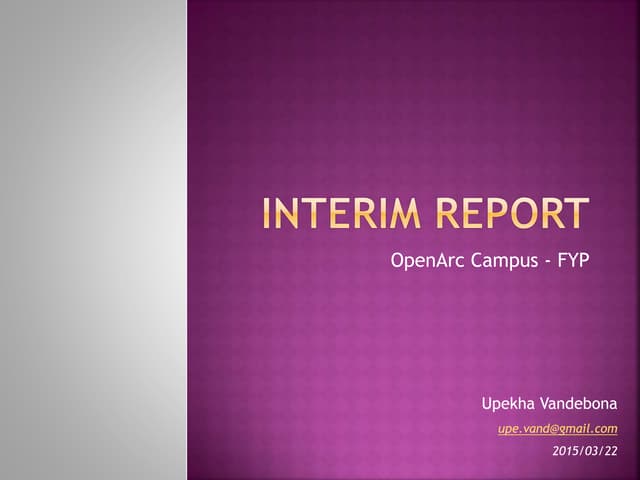 Interim report template | DOC